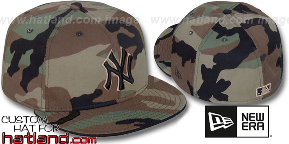 Yankees ARMY CAMO BNY Fitted Hat by New Era