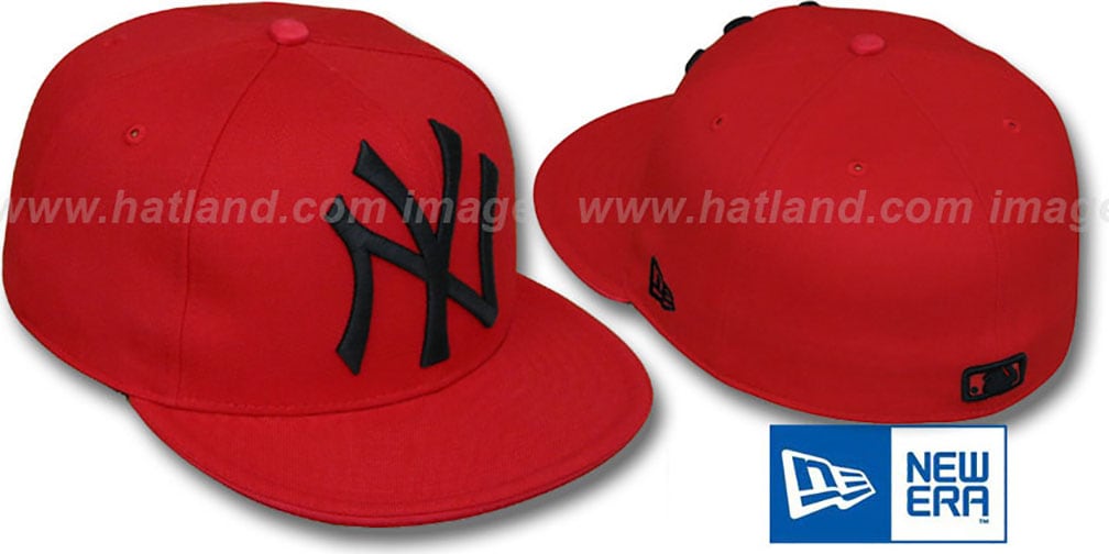 Yankees BIG-ONE Red Fitted Hat by New Era