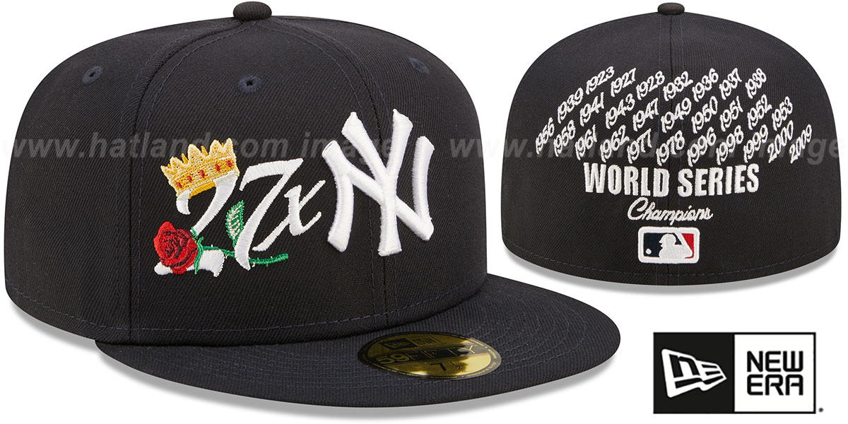 New York Yankees CROWN CHAMPS Navy Fitted Hat by New Era