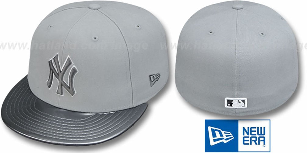 Yankees G-DOUCE Grey-Silver Fitted Hat by New Era