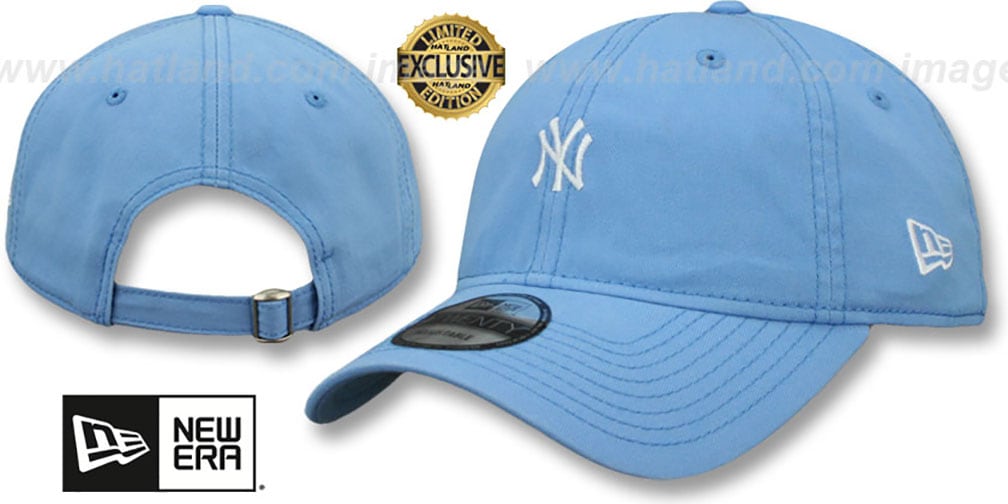 New York Yankees MINI BEACHIN STRAPBACK Light Blue Hat