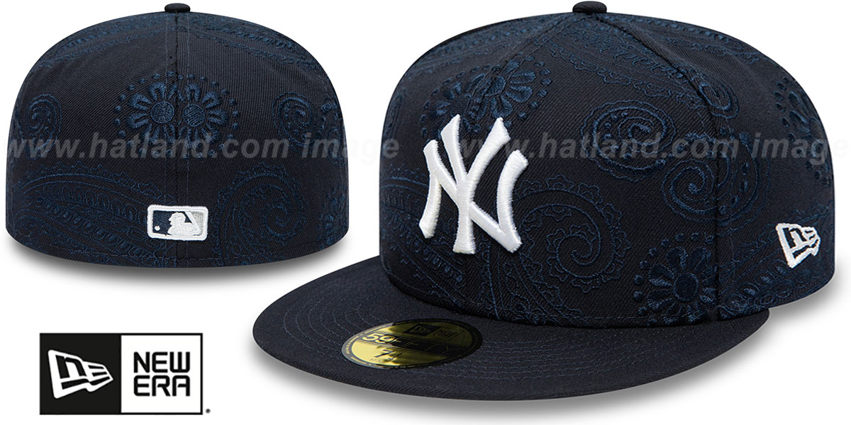 New York Yankees SWIRL Navy Fitted Hat by New Era