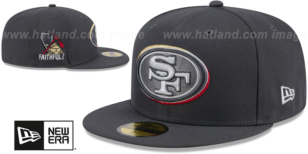 San Francisco 49ers 2024 ONSTAGE NFL DRAFT Grey Fitted Hat