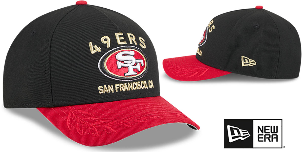 San Francisco 49ers 2025 NFL DRAFT ONSTAGE M-CROWN SNAPBACK Black