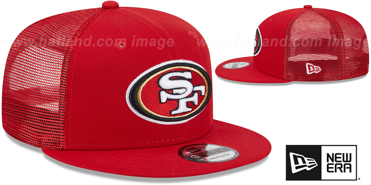 San Francisco 49ers TEAM-BASIC TRUCKER SNAPBACK Red Hat