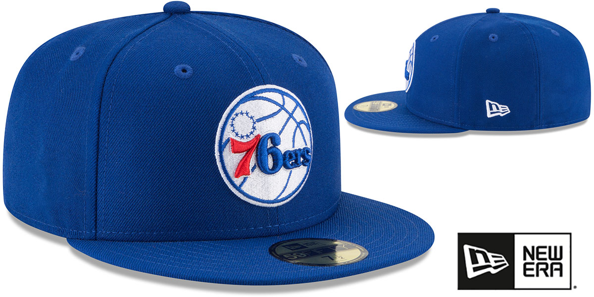 Philadelphia 76ers NBA TEAM-BASIC Royal Fitted Hat
