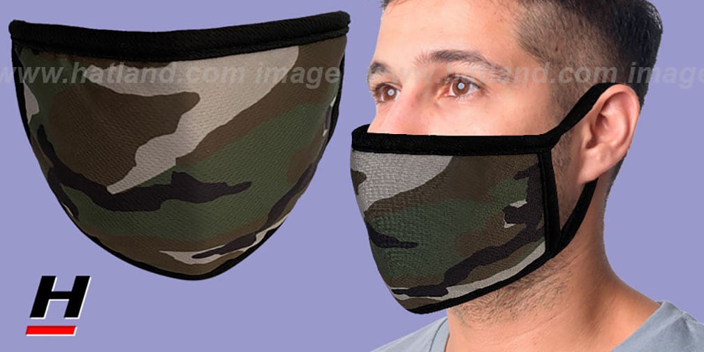 ARMY CAMO Washable Fashion Mask by Hatland.com