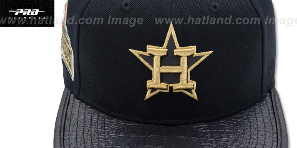 Houston Astros METALLIC POP STRAPBACK Black Hat