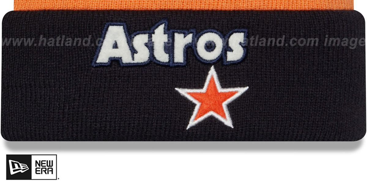 Houston Astros RETRO-CUFF Knit Beanie by New Era
