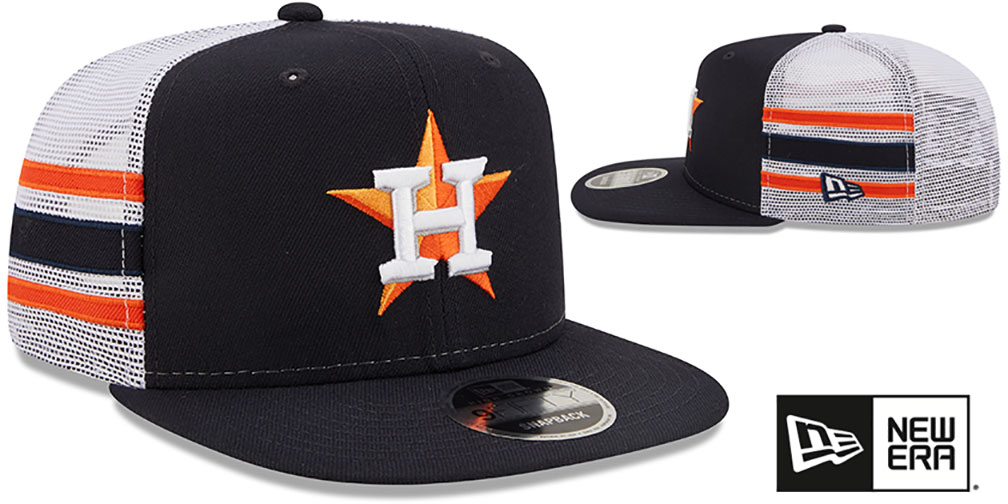 Houston Astros SIDE-STRIPE TRUCKER SNAPBACK Navy Hat