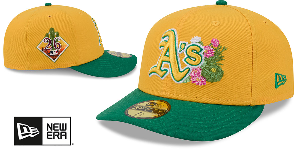 Oakland Athletics 2026 PRECURVED SPRING TRAINING Fitted Hat