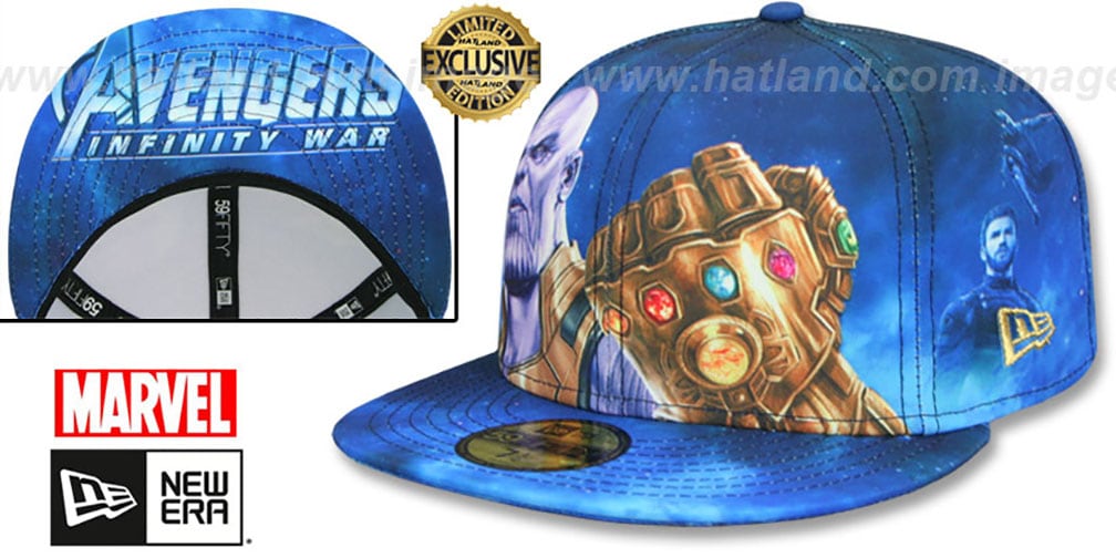 Marvel Avengers INFINITY WAR ALL-OVER Fitted Hat by New Era