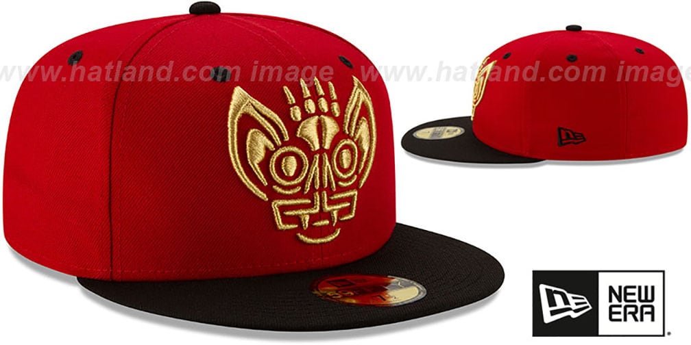 Louisville Bats COPA Red-Black Fitted Hat by New Era