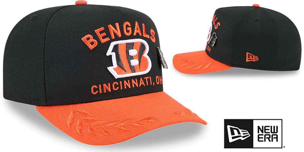Cincinnati Bengals 2025 NFL DRAFT ONSTAGE A-FRAME Black-Orange Fi