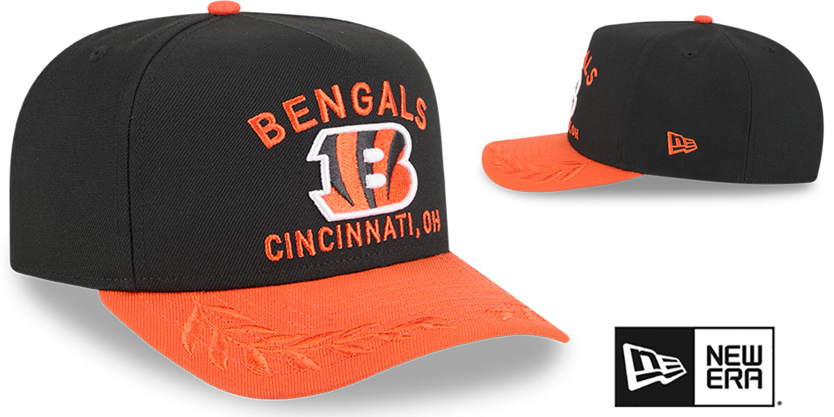 Cincinnati Bengals 2025 NFL DRAFT ONSTAGE A-FRAME SNAPBACK Black-