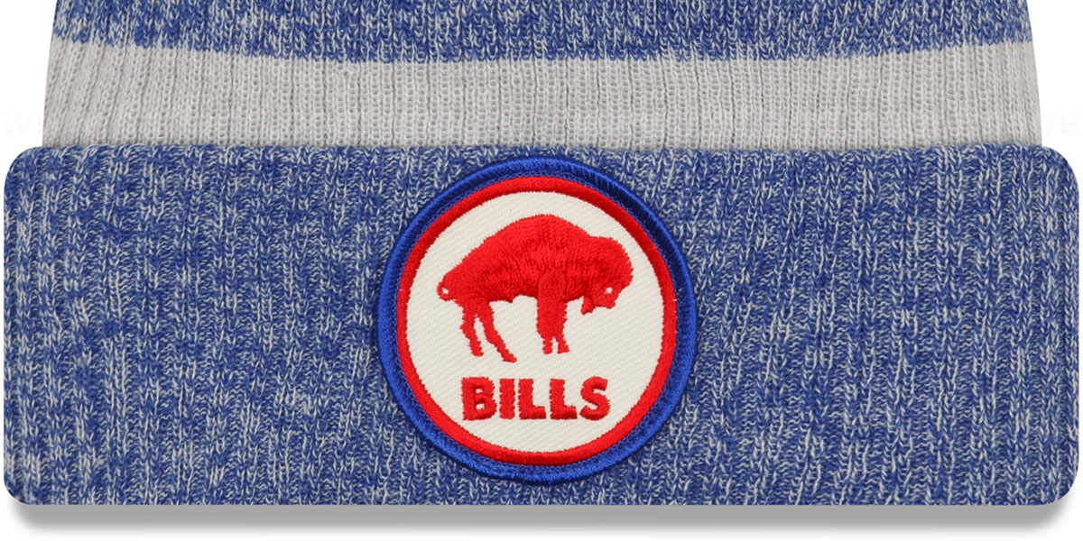 Buffalo Bills 2022 NFL THROWBACK SIDELINE Knit Beanie Hat
