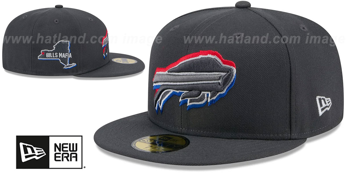 Buffalo Bills 2024 ONSTAGE NFL DRAFT Grey Fitted Hat