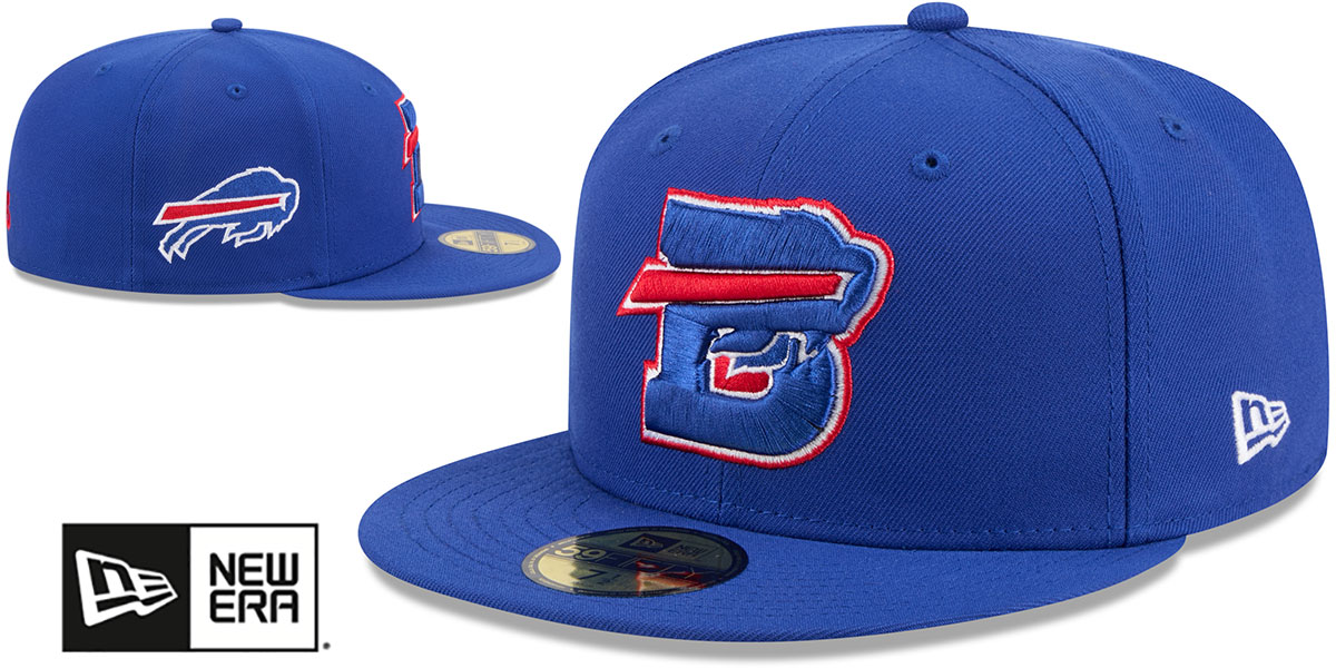 Buffalo Bills DECEPTOR Royal Fitted Hat by New Era