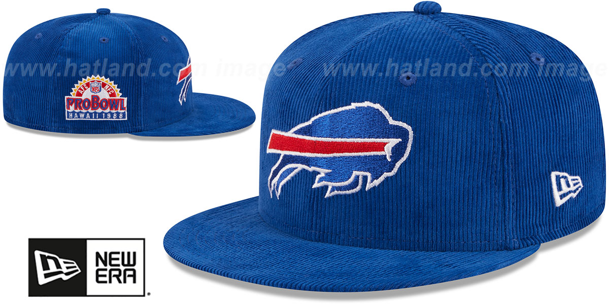 Buffalo Bills OLD SCHOOL CORDUROY SIDE-PATCH Royal Fitted Hat
