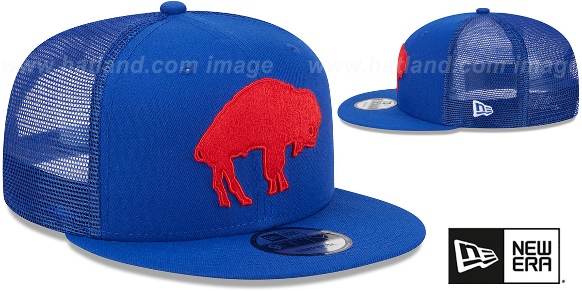 Buffalo Bills THROWBACK TEAM-BASIC TRUCKER SNAPBACK Royal Hat