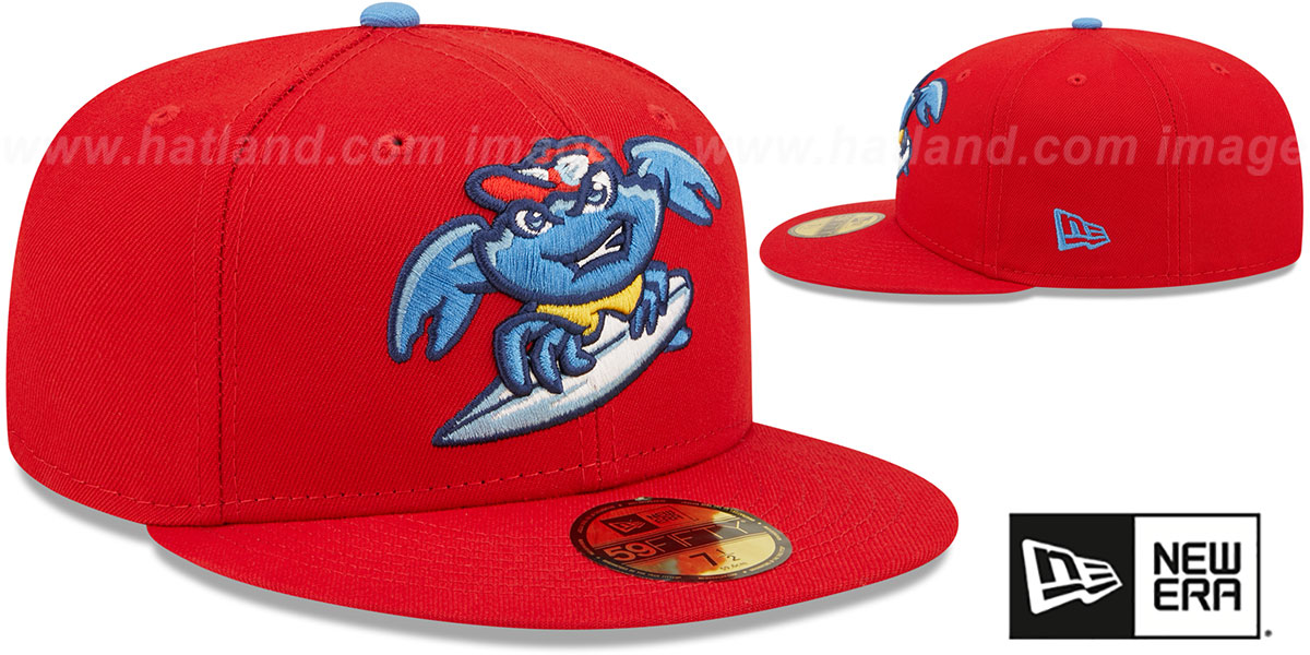 Jersey Shore BlueClaws MILB ONFIELD HOME Red Fitted Hat