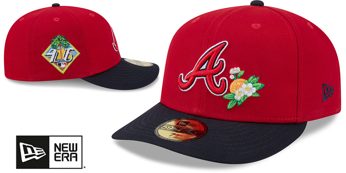 Atlanta Braves 2026 PRECURVED SPRING TRAINING Fitted Hat