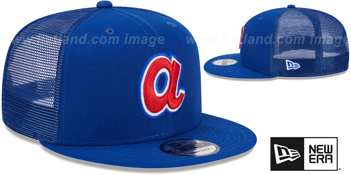 Atlanta Braves COOP TEAM-BASIC TRUCKER SNAPBACK Royal Hat