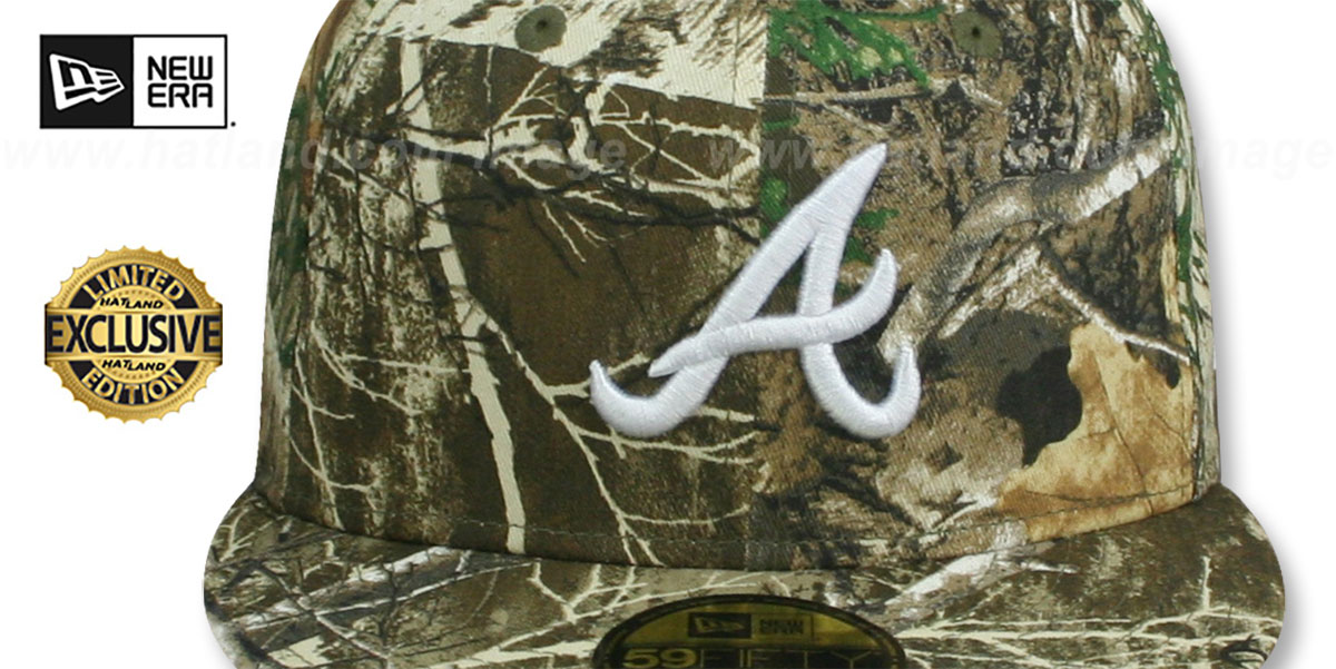 Atlanta Braves MLB TEAM-BASIC Realtree Camo Fitted Hat