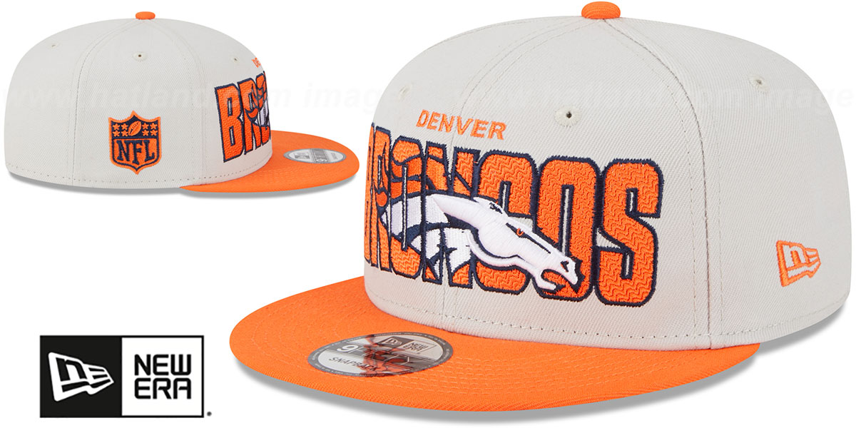 Denver Broncos 2023 NFL DRAFT SNAPBACK Stone-Orange Hat
