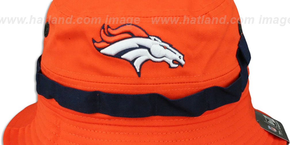 Denver Broncos ADVENTURE Orange Bucket Hat by New Era
