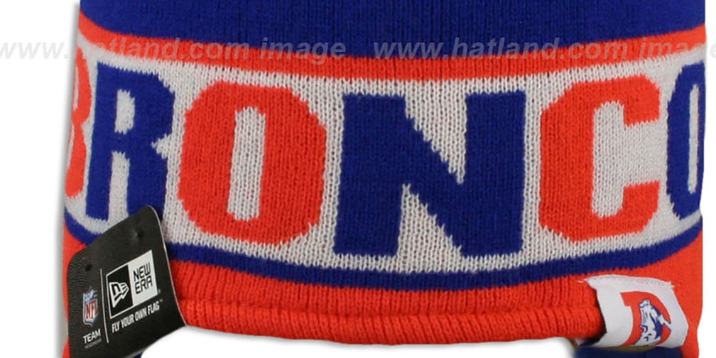 Denver Broncos THROWBACK CRAYON BOX Knit Beanie Hat