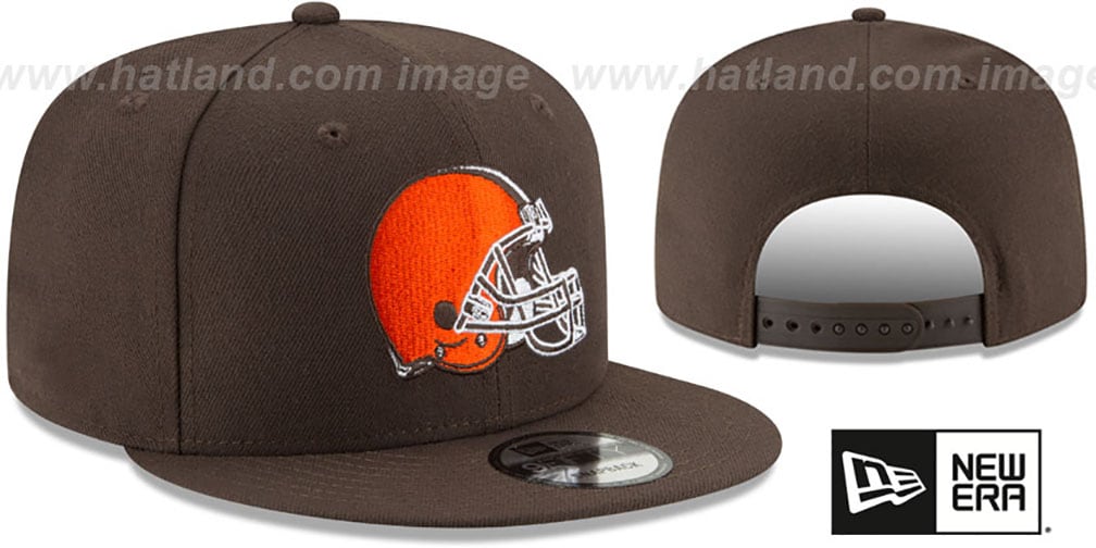 Cleveland Browns TEAM-BASIC SNAPBACK Brown Hat by New Era