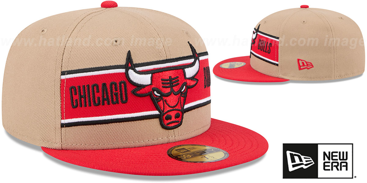 Chicago Bulls 2024 NBA DRAFT Camel-Red Fitted Hat by New Era