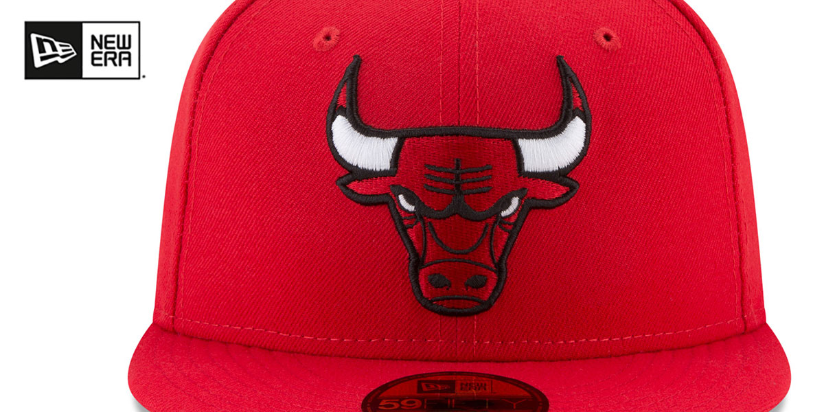 Chicago Bulls NBA TEAM-BASIC Red Fitted Hat by New Era