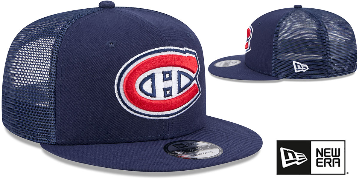 Montreal Canadiens TEAM-BASIC TRUCKER SNAPBACK Navy Hat