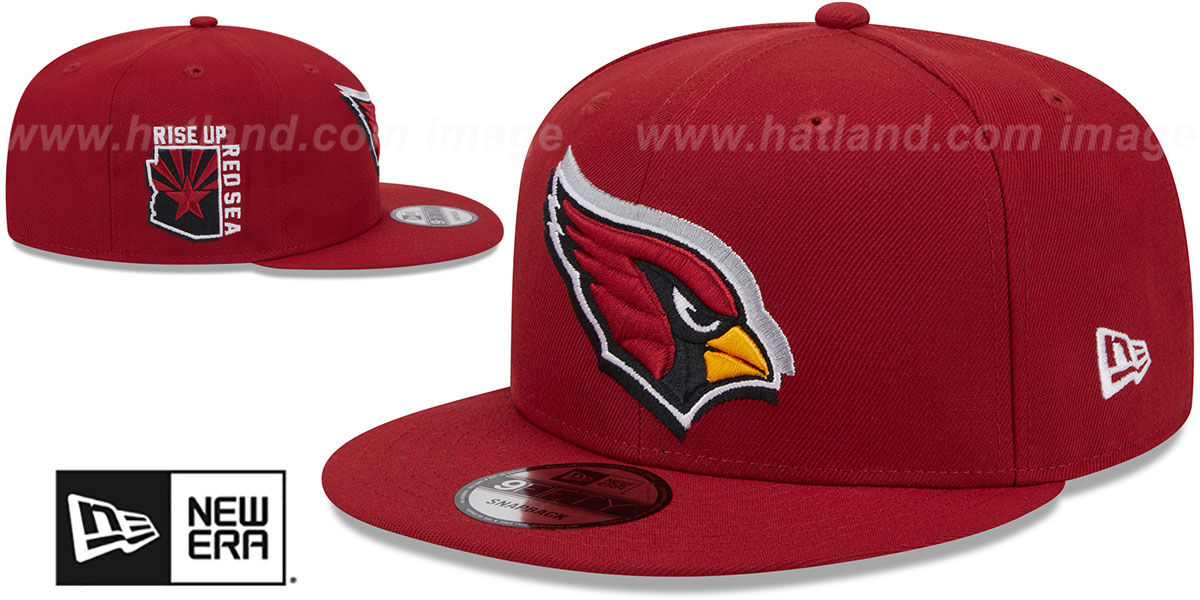 Arizona Cardinals 2024 NFL DRAFT SNAPBACK Burgundy Hat