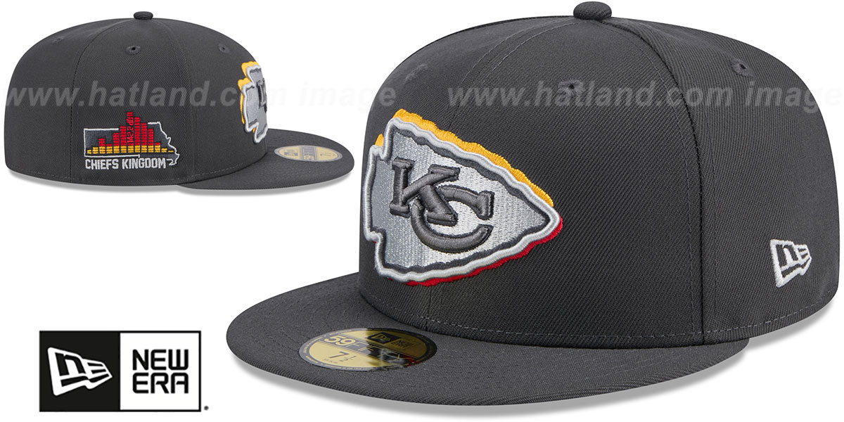 Kansas City Chiefs 2024 ONSTAGE NFL DRAFT Grey Fitted Hat