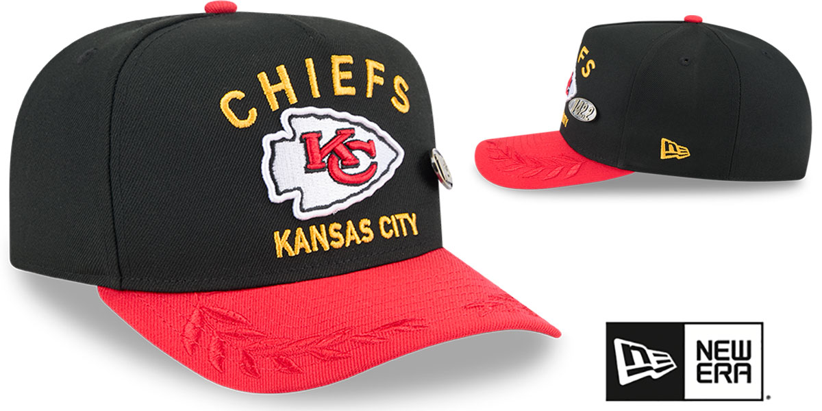Kansas City Chiefs 2025 NFL DRAFT ONSTAGE A-FRAME Black-Red Fitte