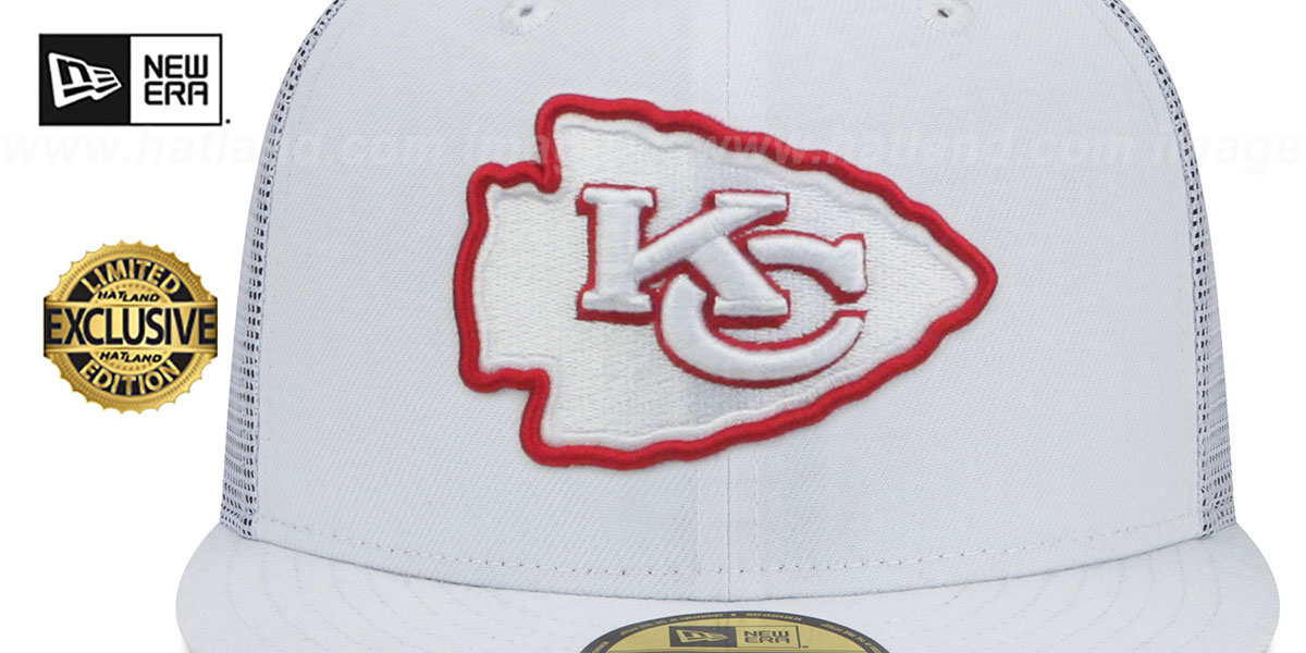 Kansas City Chiefs TEAM-BASIC TRUCKER White Fitted Hat