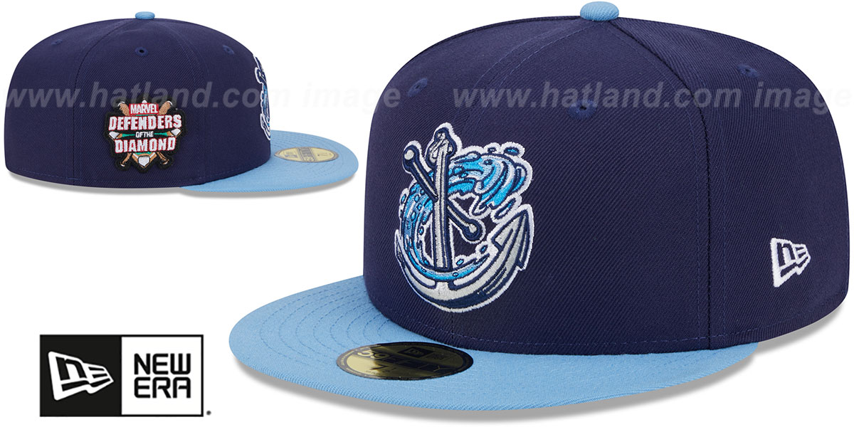 Columbus Clippers MILB MARVEL DEFENDERS SIDE-PATCH Navy-Sky Fitte