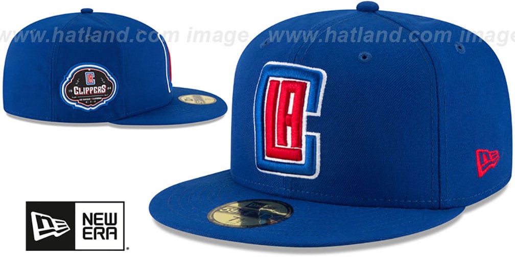 Los Angeles Clippers TEAM-SUPERB Royal Fitted Hat by New Era