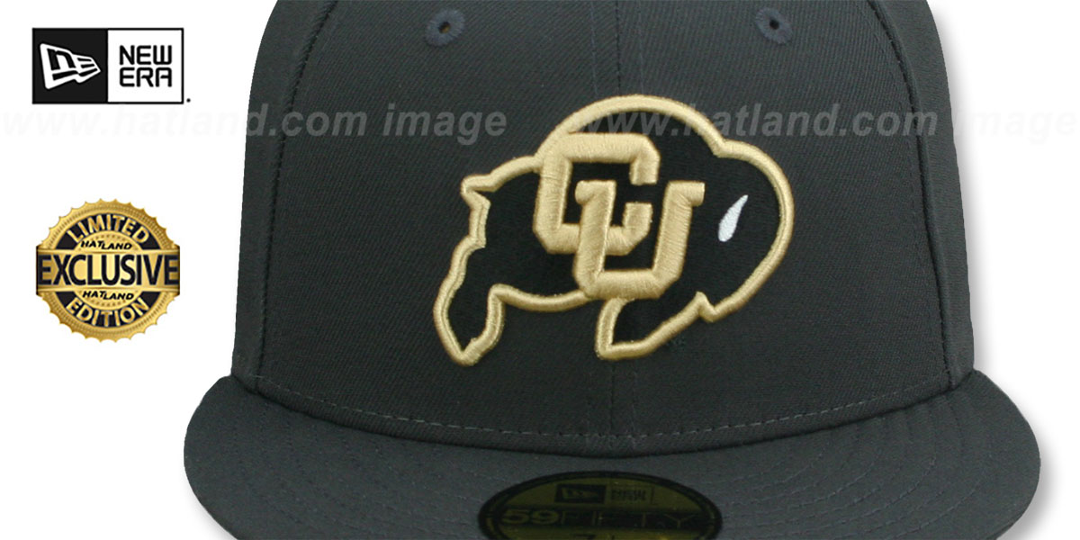 Colorado NCAA BUFFS TEAM-BASIC Charcoal Fitted Hat