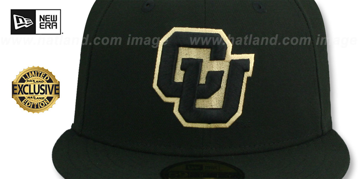Colorado NCAA CU TEAM-BASIC Black Fitted Hat by New Era