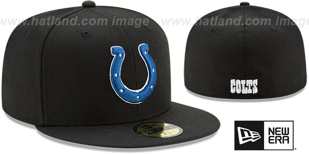 Indianapolis Colts NFL TEAM-BASIC Black Fitted Hat