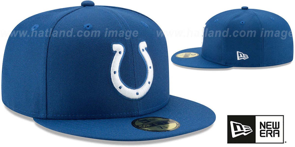 Indianapolis Colts NFL TEAM-BASIC Royal Fitted Hat