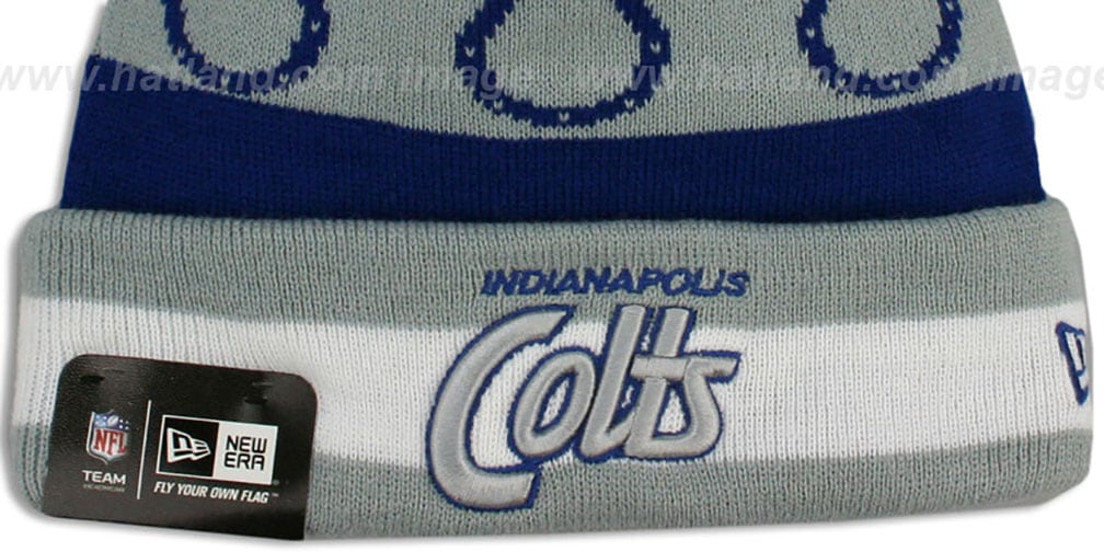 Indianapolis Colts REPEATER SCRIPT Knit Beanie Hat