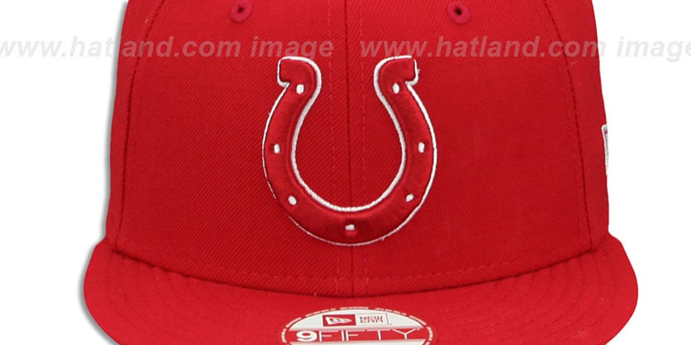 Indianapolis Colts TEAM-BASIC SNAPBACK Red-White Hat