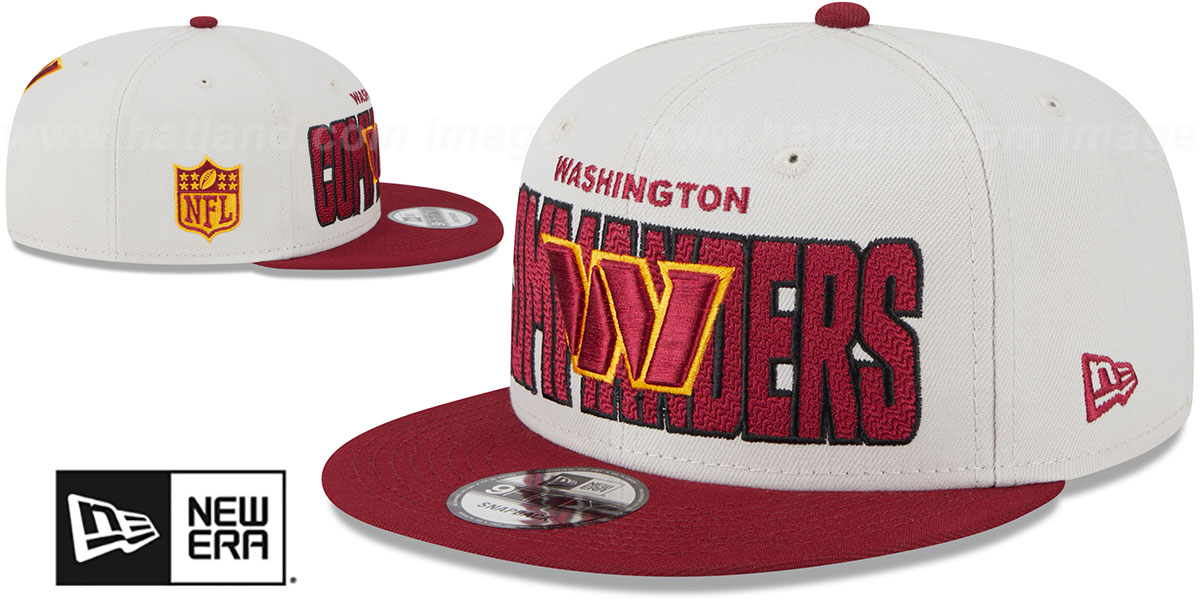 Washington Commanders 2023 NFL DRAFT SNAPBACK Stone-Burgundy Hat