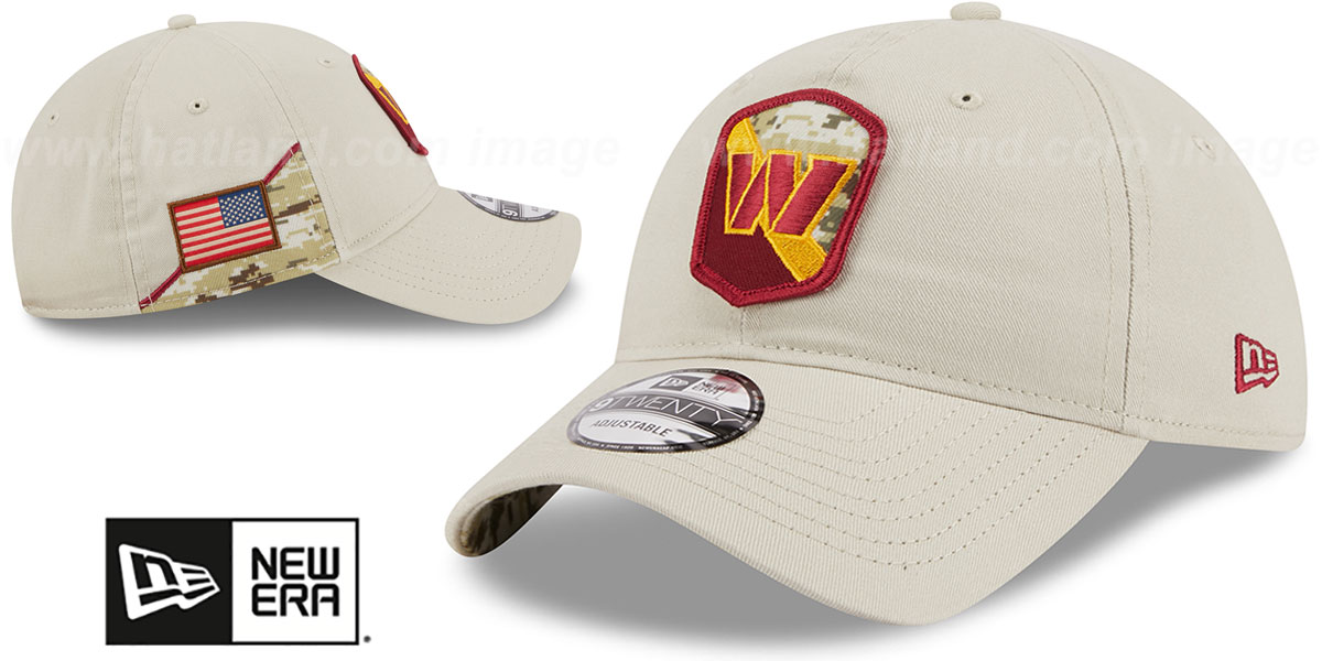 Washington Commanders 2023 SALUTE-TO-SERVICE STRAPBACK Stone Hat