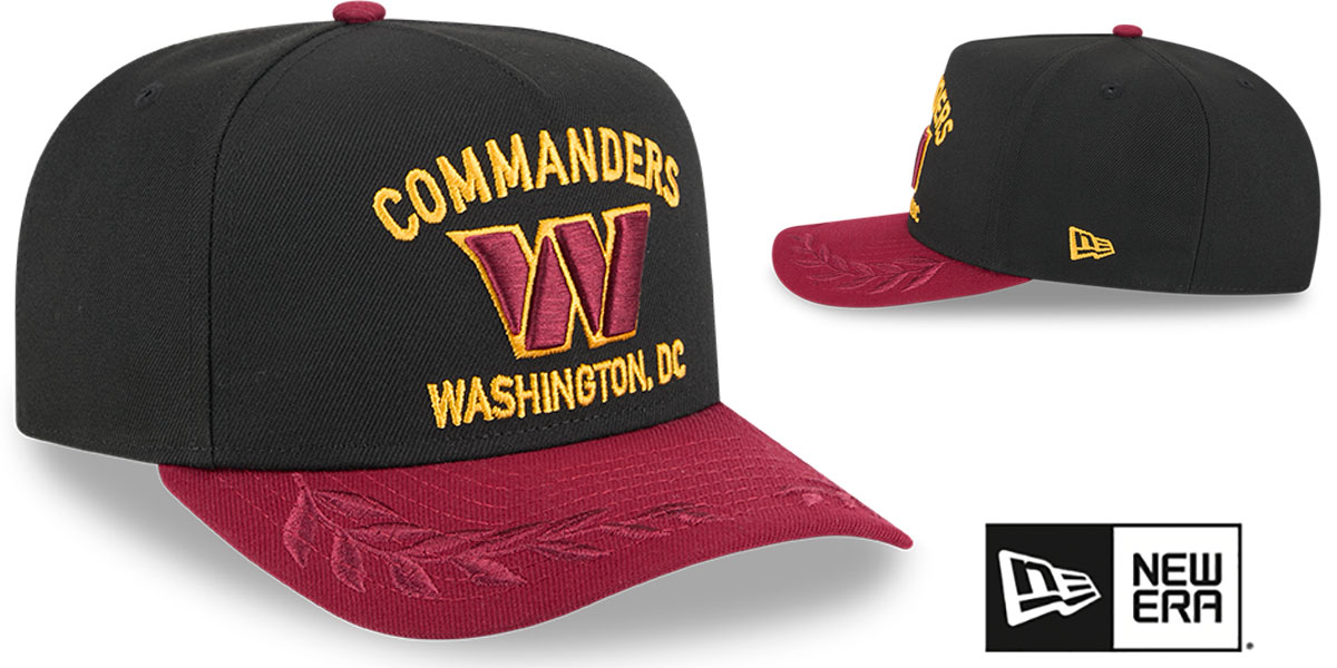 Washington Commanders 2025 NFL DRAFT ONSTAGE A-FRAME SNAPBACK Bla